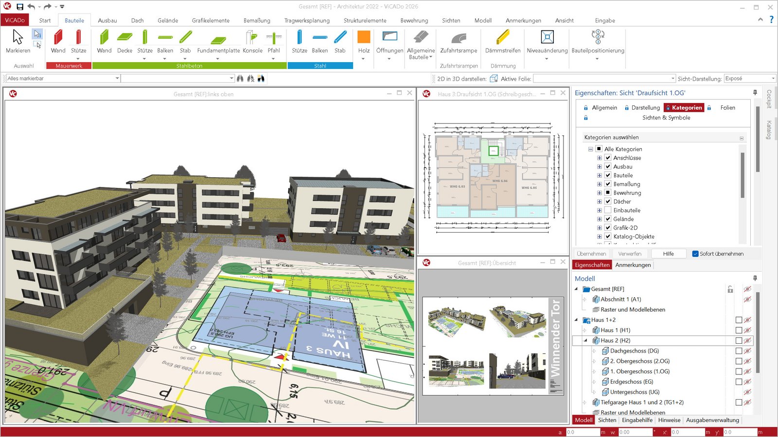 3D CAD Software für Architekten | ViCADo – Modellorientierte Planung ...