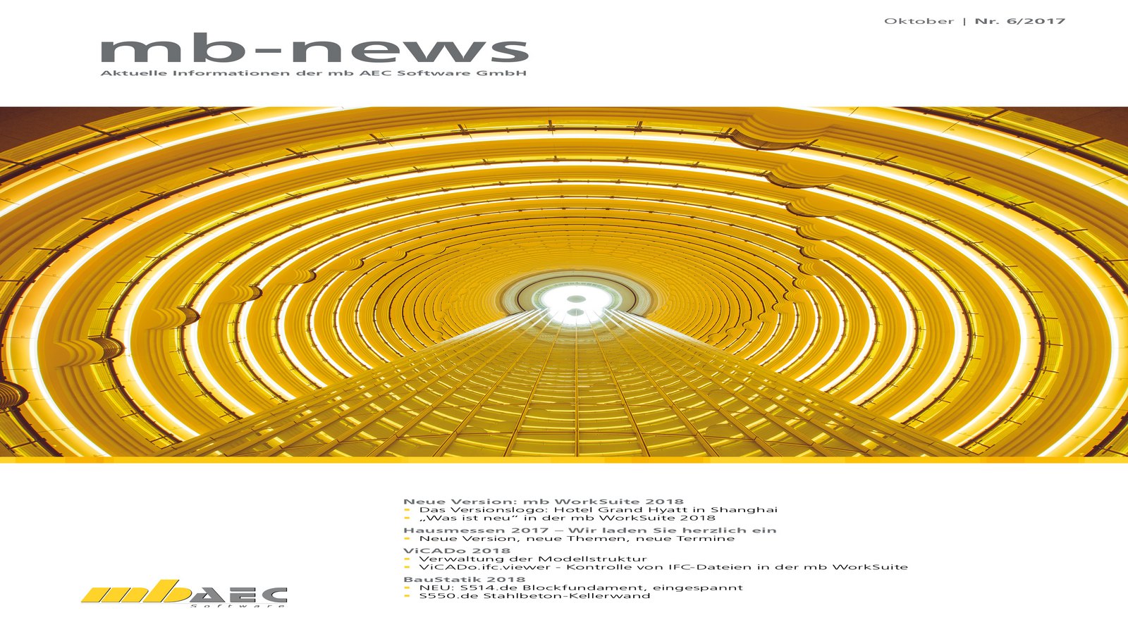 mb-news: mb AEC Software GmbH