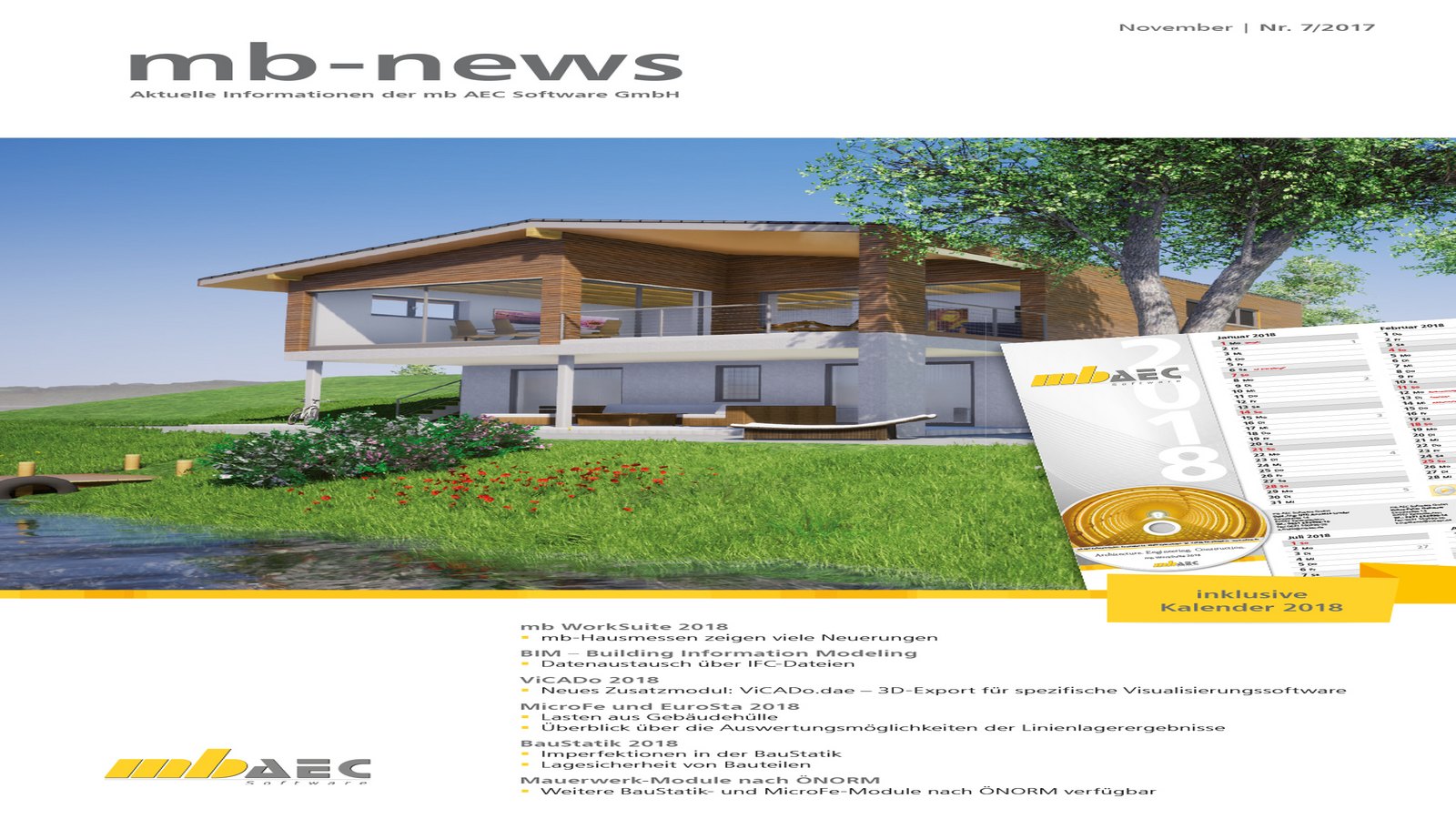 mb-news: mb AEC Software GmbH